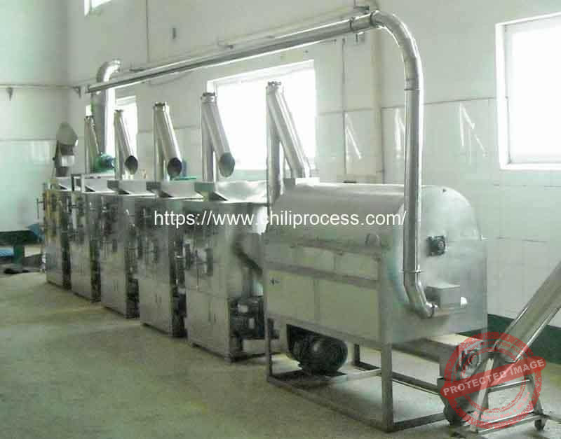 Roll Type Chili Pepper Flakes Production Line - Chili Processing ...