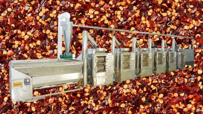 Roll Type Chili Pepper Flakes Production Line - Chili Processing ...